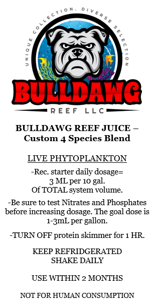 Bulldawg Reef Juice - Custom 4 Species Blend – Bulldawg Reef LLC